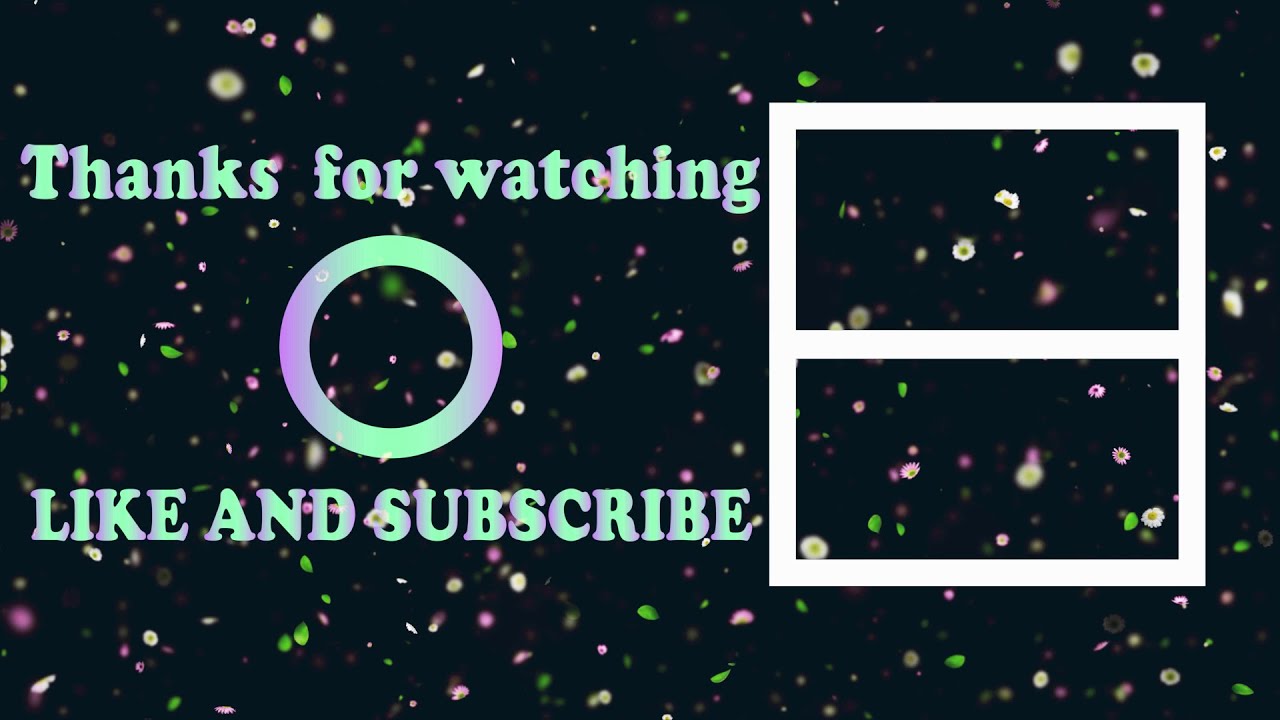 Flowers Falling Outro Template FREE DOWNLOAD - YouTube