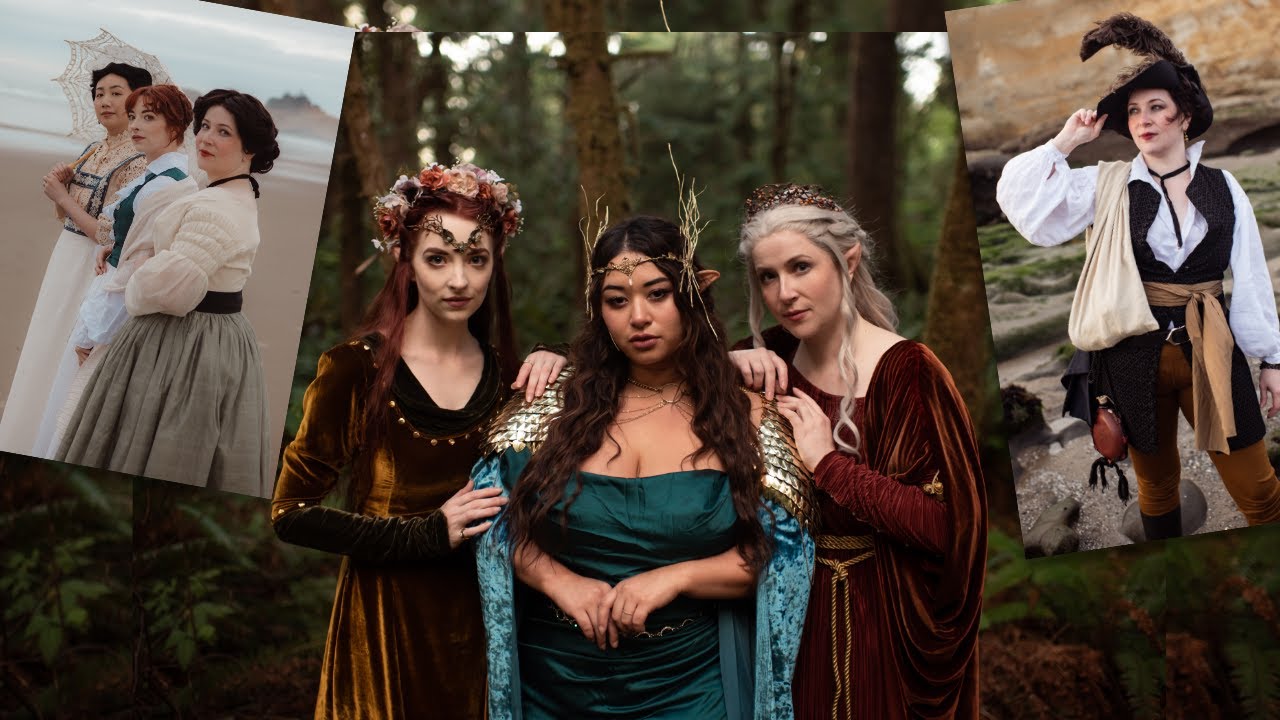Going on a Fantasy Photography Retreat: sewing 3 simple costumes in 3 ...