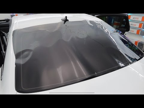 Crazy TIGHT Audi Back Window Tint!