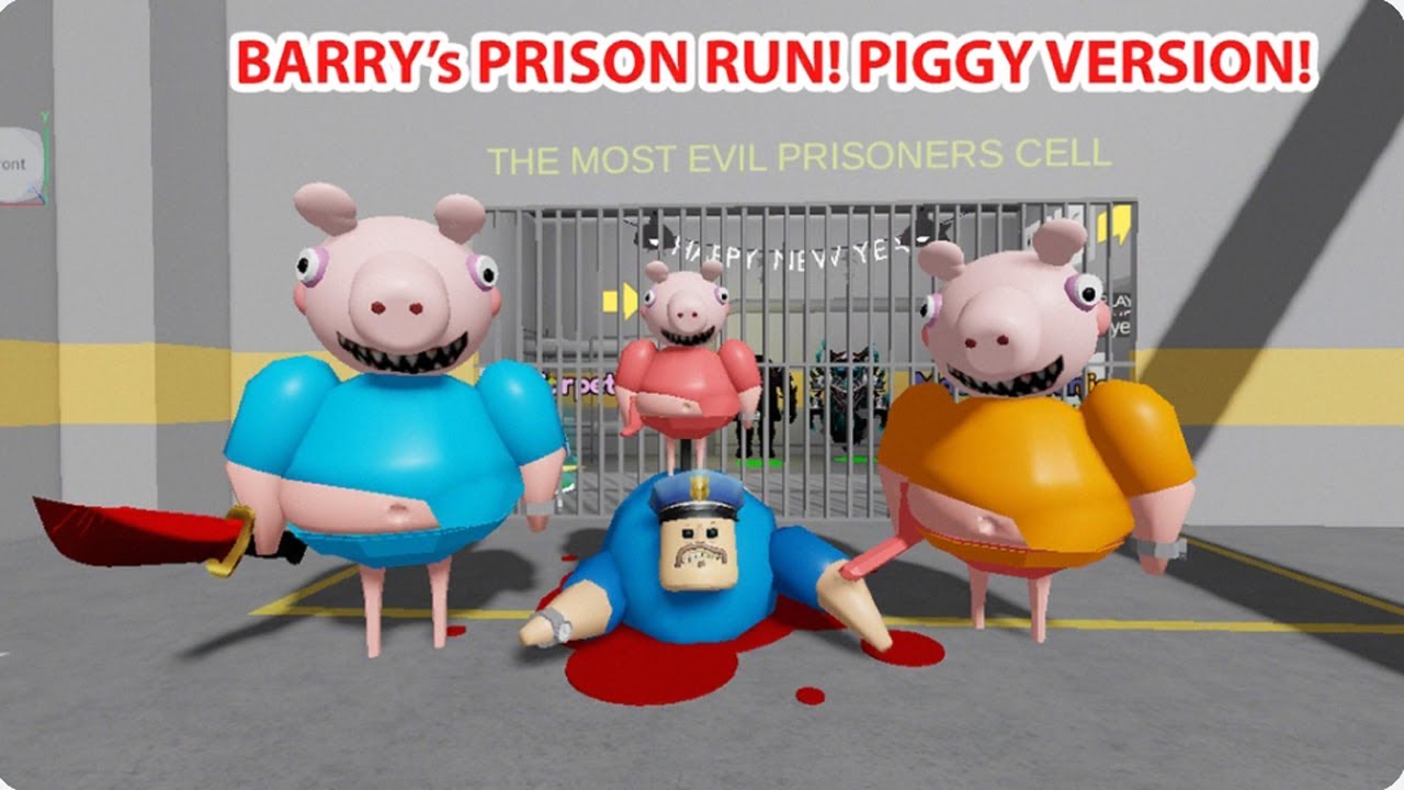 PEPPA PIG BARRY'S PRISON RUN! NEW SCARY OBBY #roblox #gaming - YouTube