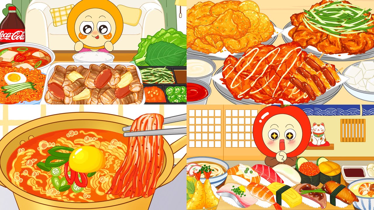 애니먹방 모음집 4편 MUKBANG COMPILATION | MUKBANG ANIMATIONㅣ영상툰ㅣ썰툰 - YouTube