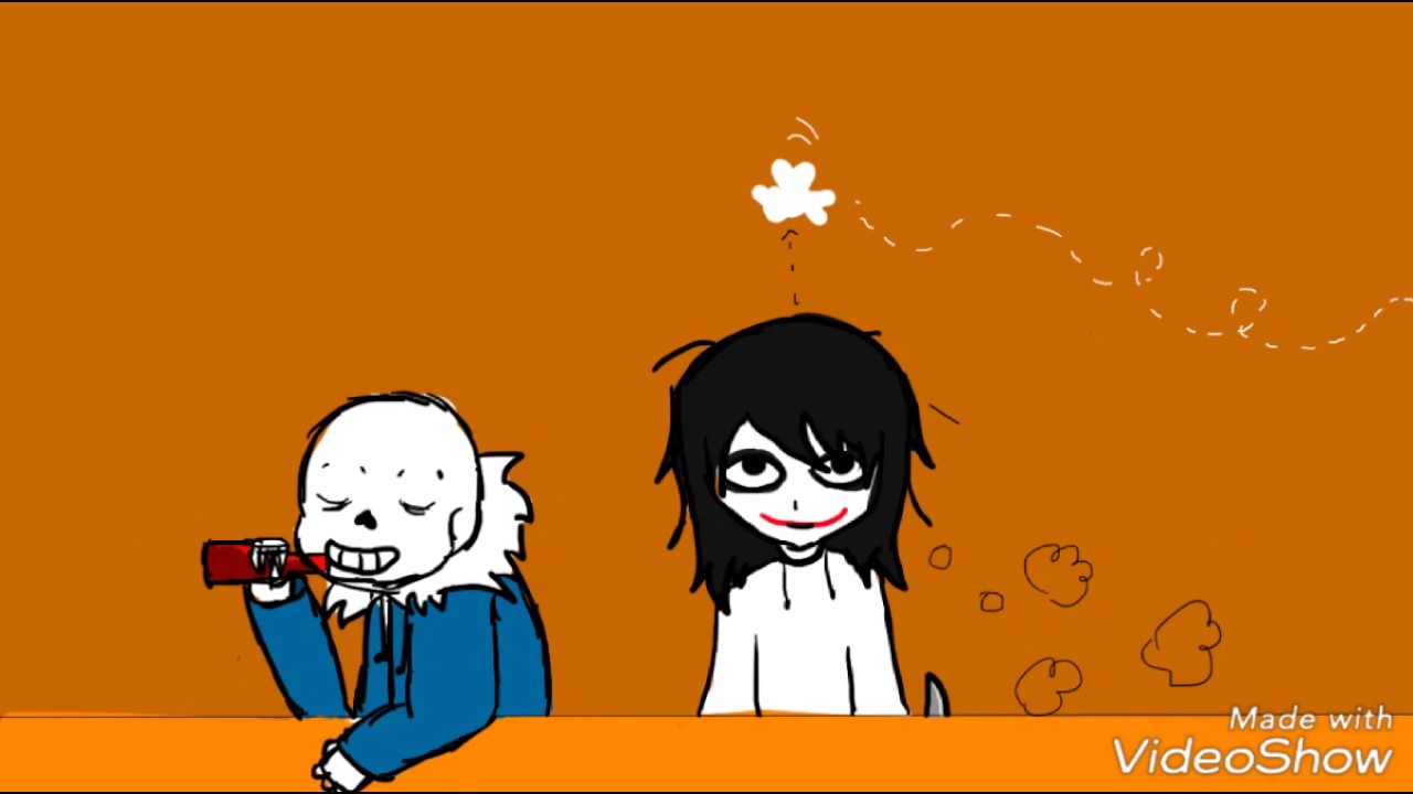 When Sans and Jeff the killer meet - YouTube