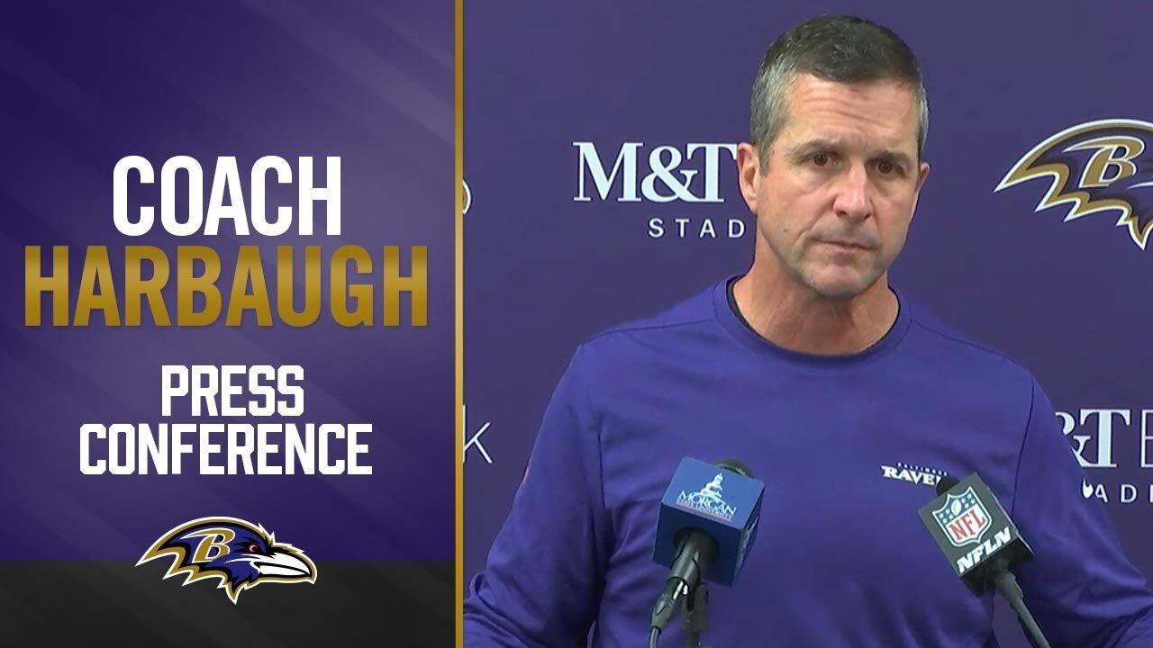John Harbaugh On Loss to Rams | Baltimore Ravens - YouTube