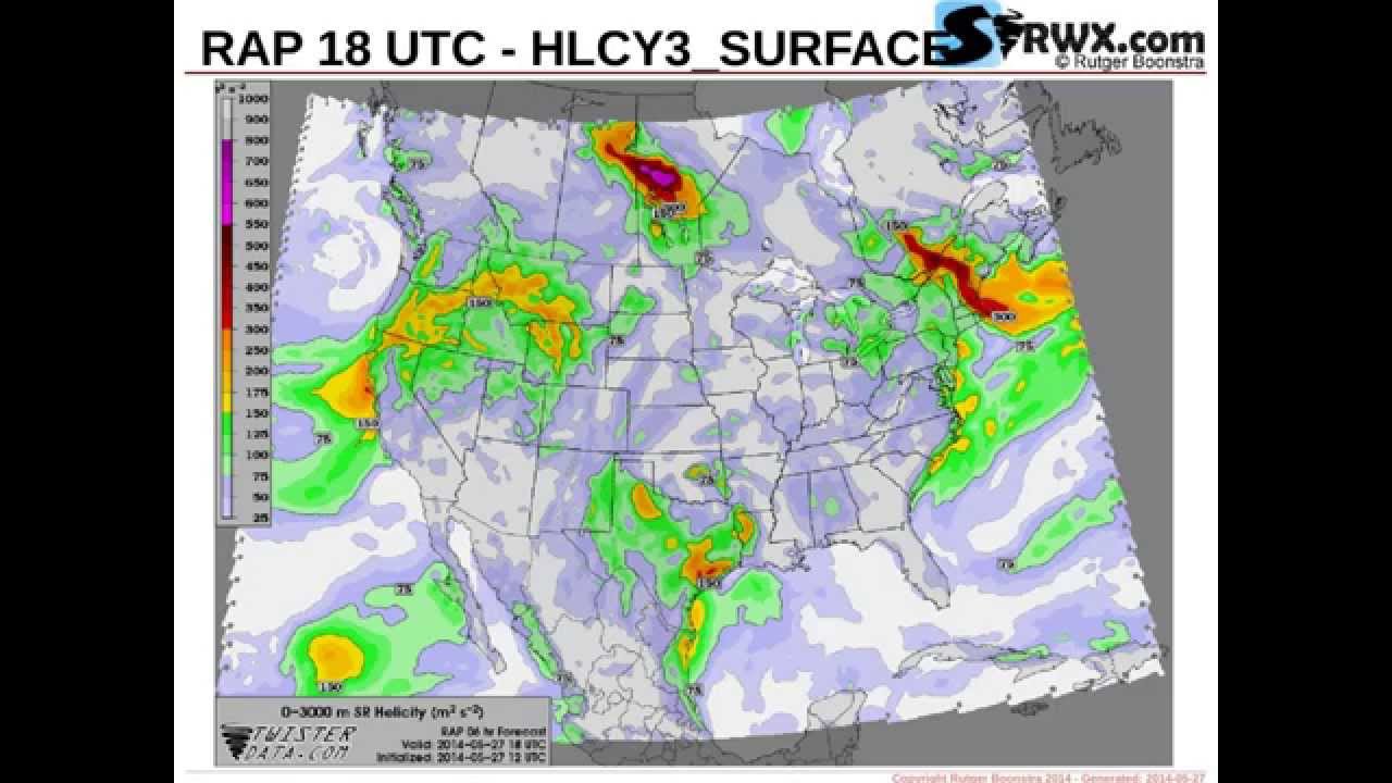 Severe Weather Maps for May 27, 2014 (Tue) - SPC Risk: SLGT - YouTube