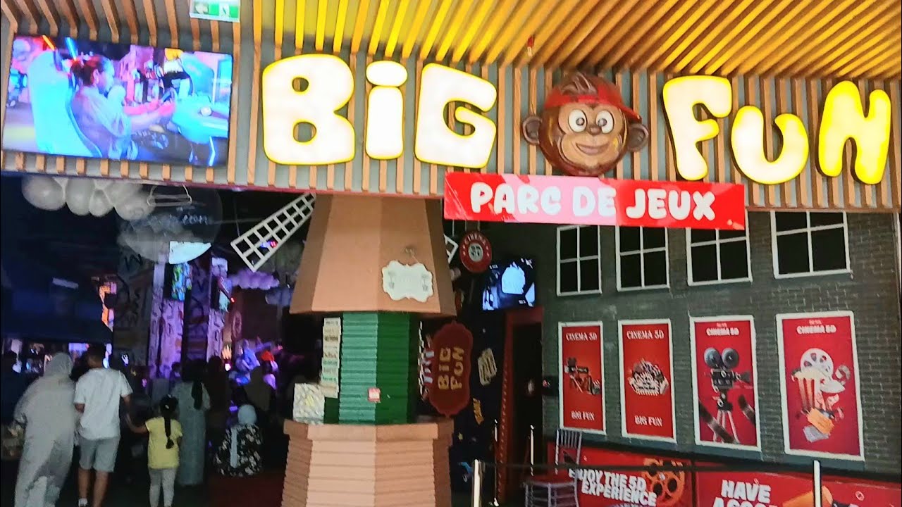 جولة رائعة في BIG FUN TANGER تنشيط والعاب متنوعة للصغار والكبار .جميع ...
