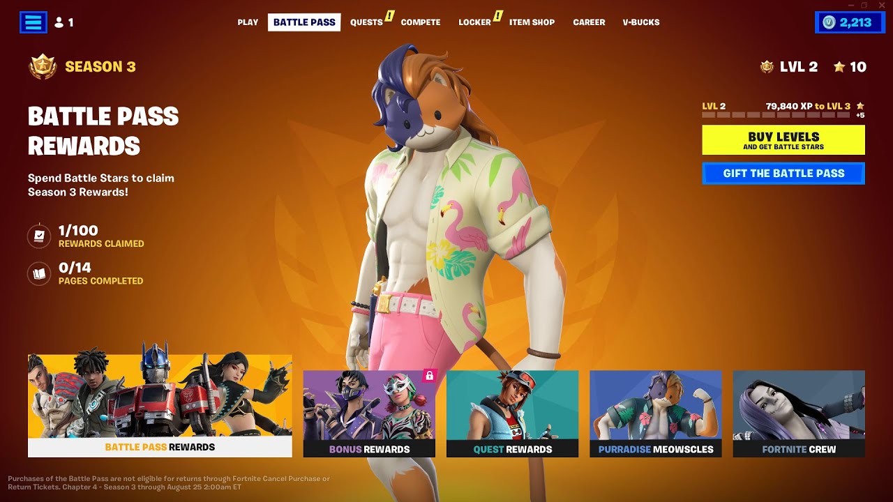 Fortnite: Chapter 4 - Season 3 | Battle Pass Full Showcase(TRANSFORMERS ...