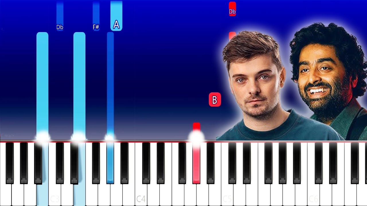 Martin Garrix & Arijit Singh - Weightless (Piano Tutorial) - YouTube