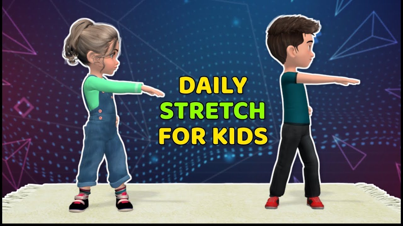 DAILY CHILDREN'S STRETCHING – HOME EXERCISES - YouTube