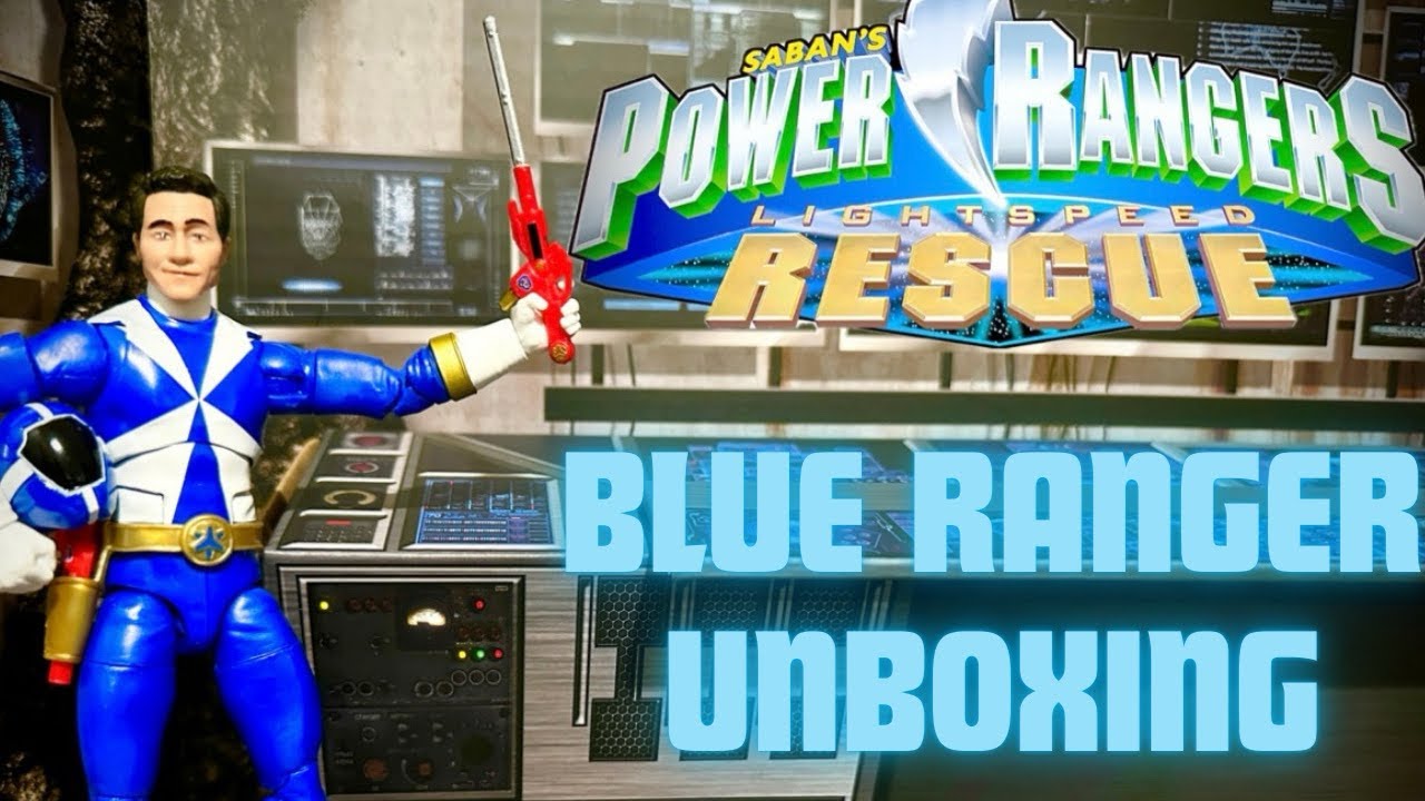 Power Ranger Lightspeed Rescue Blue Ranger Review - YouTube