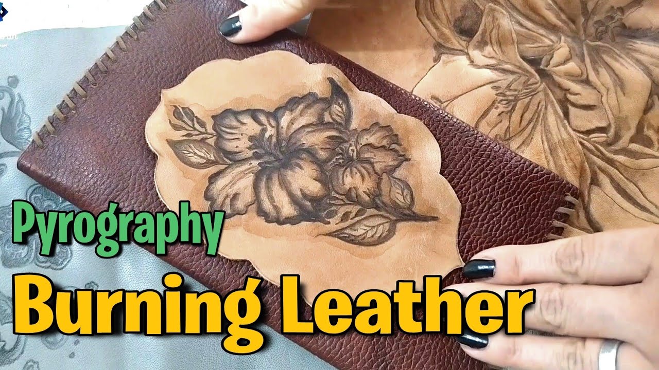 what is Burning leather art or pyrography? - YouTube