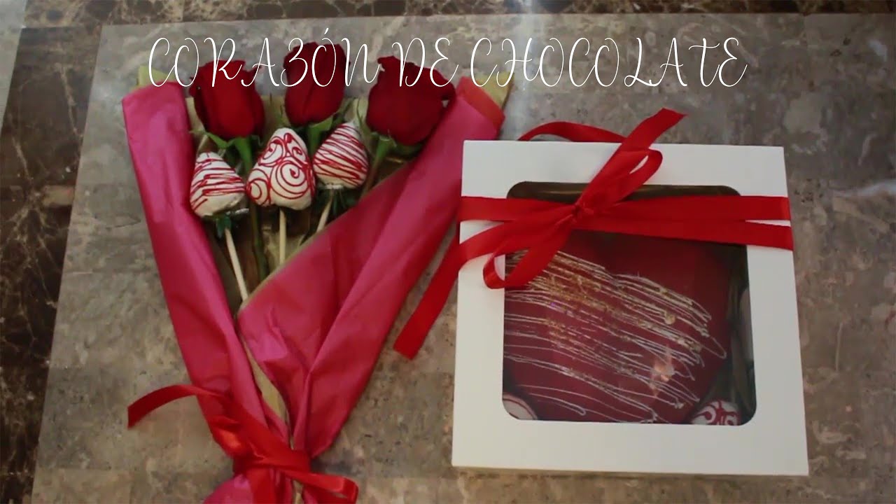 COMO HACER CORAZÓN DE CHOCOLATE | Chocolate heart smashbox - YouTube
