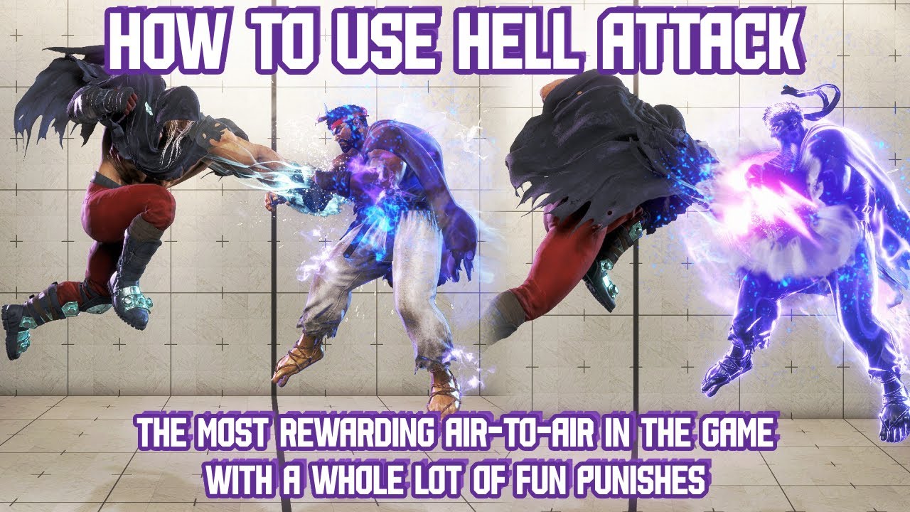 How to use M. Bison's Hell Attack Target Combo - YouTube