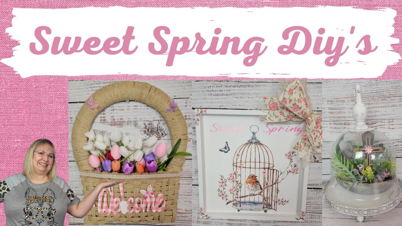 SWEET SPRING DIY'S/HELLO SPRING CHALLENGE - YouTube
