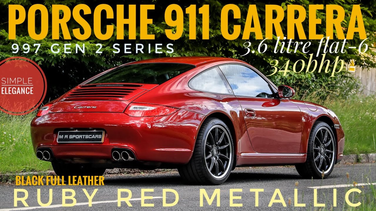 Porsche 911 Carrera 997 Gen 2 Manual Coupe in special order Ruby Red ...