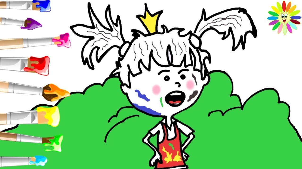 How to draw a messy princess - YouTube