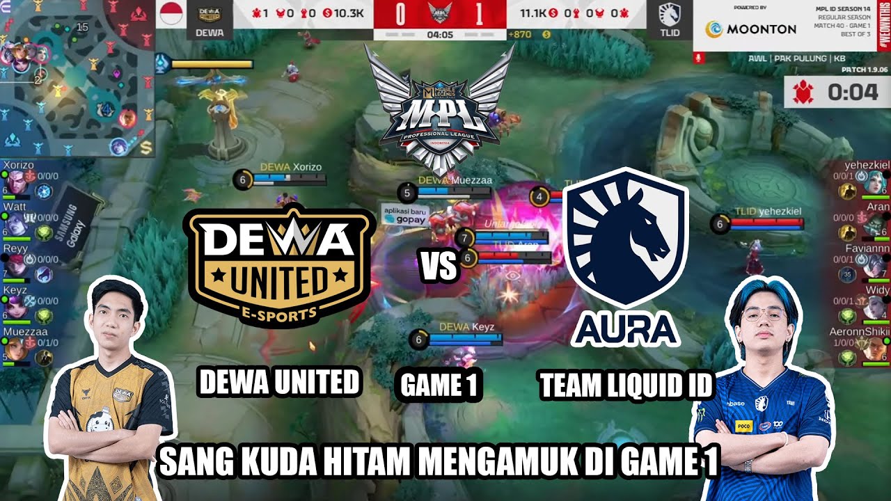 DEWA VS TEAM LIQUID ID GAME 1 | MPL ID S14 Regular Season Dewa United ...