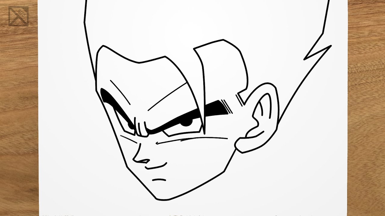 How to draw Mystic Gohan (Dragon Ball Z) step by step, EASY - YouTube