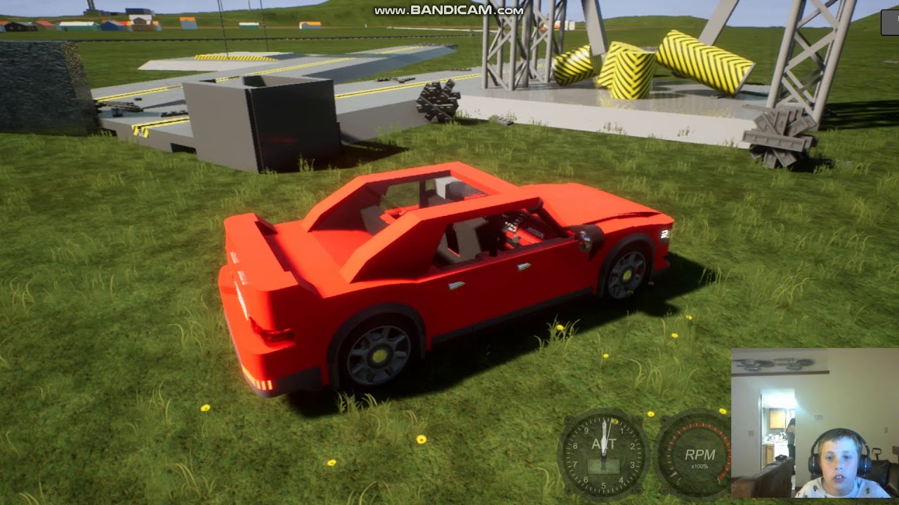 Crash testing a car in Brick Rigs - YouTube