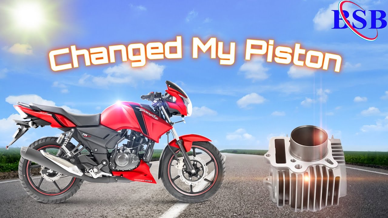 TVS APACHE RTR 150cc FULL engine work - YouTube