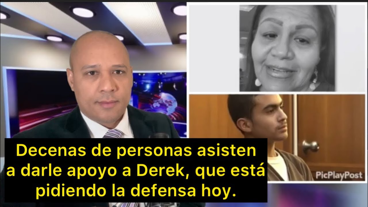 Decenas de personas asisten hoy a darle apoyo a Derek Rosa, que está ...