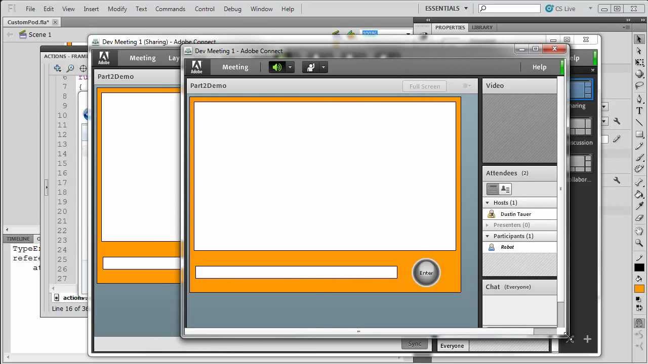 Adobe Connect 8 Custom Pods, Part 2 - YouTube