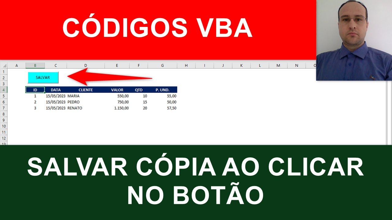 Copiar Guia da Planilha para NOVO ARQUIVO Excel e Salvar via Códigos ...