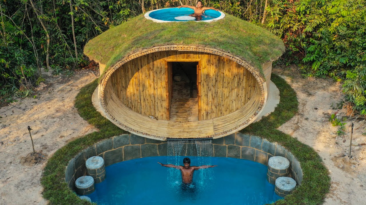 [ Full Video ] Building Jungle Swimming Pool For Craft House With Décor ...