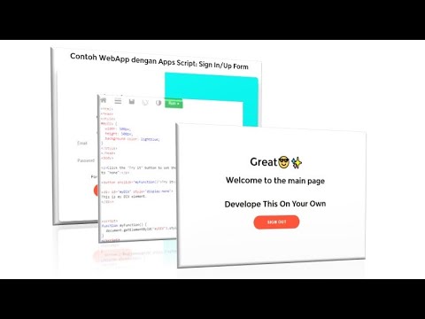 Login Form with Google Apps Script - Part 9: Go To The Main Page ...
