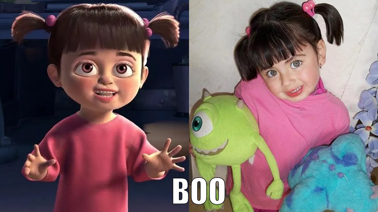 Monsters, Inc. Characters in Real Life - YouTube