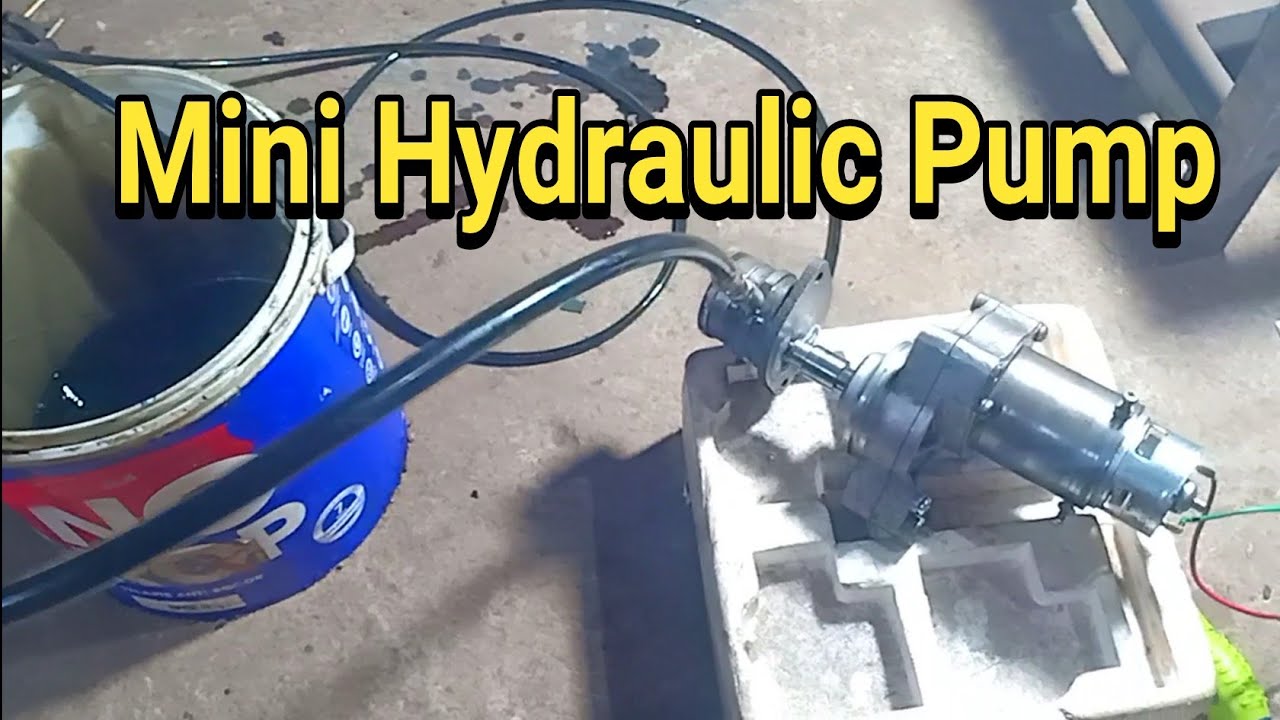 Mini hydraulic pump. - YouTube