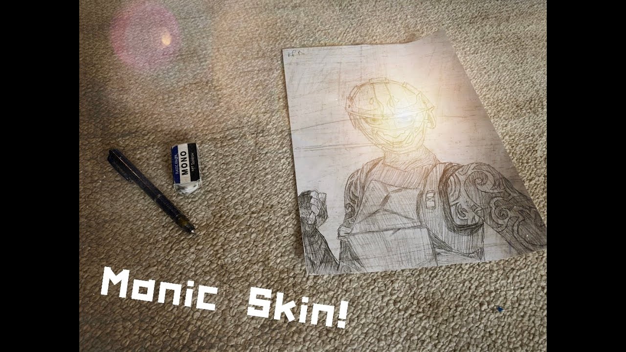 DRAWING THE MANIC SKIN! [FORTNITE] - YouTube