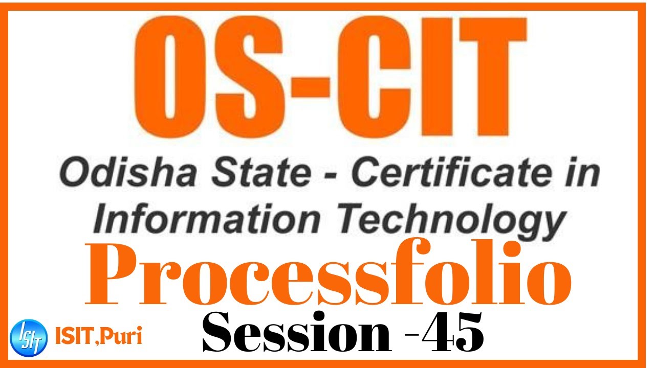 Session 45 | Process Folio|2024 New Syllabus| OS-CIT - YouTube