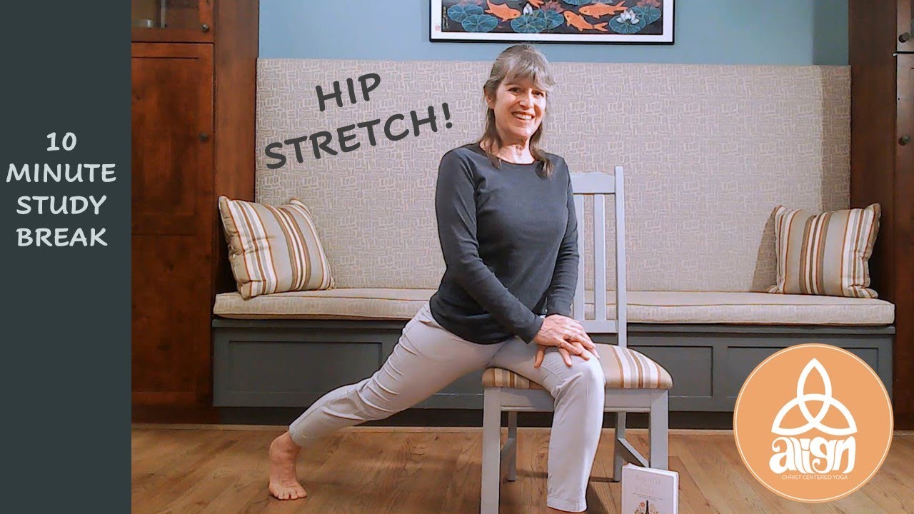 Study Break Hip Stretch! Psalm 74:16 Christian Yoga - YouTube