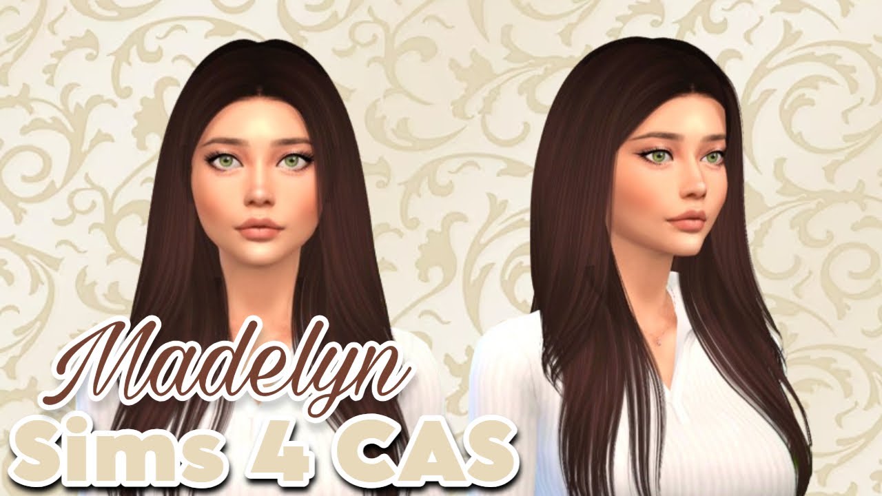 Sims 4 CAS Madelyn | Sim Files + CC - YouTube
