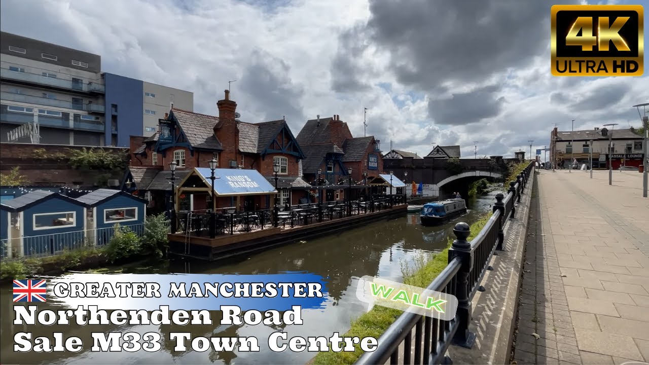 Sale M33 Town Centre,Northenden Road,Manchester City Walk Tour 4K - YouTube