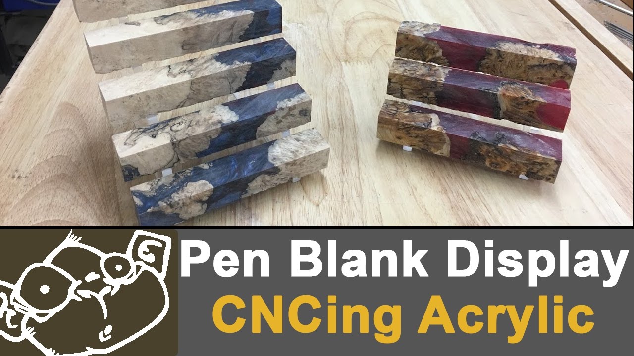 CNC'd Acrylic Displays - YouTube