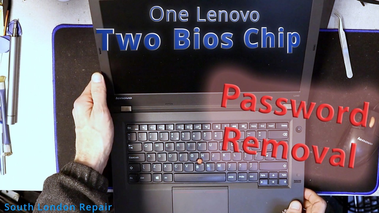 Lenovo L440 Bios password removal - thinkpad with two bios chip - YouTube