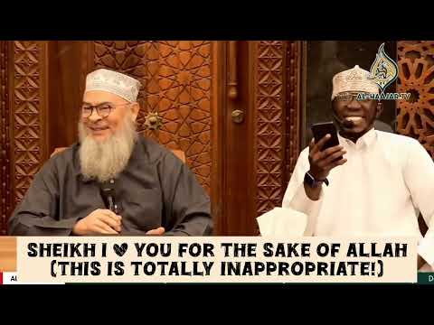 Sheikh, I love ❤️ you for the sake of Allah (This is totally inappropriate!!) #islam assim al hakeem