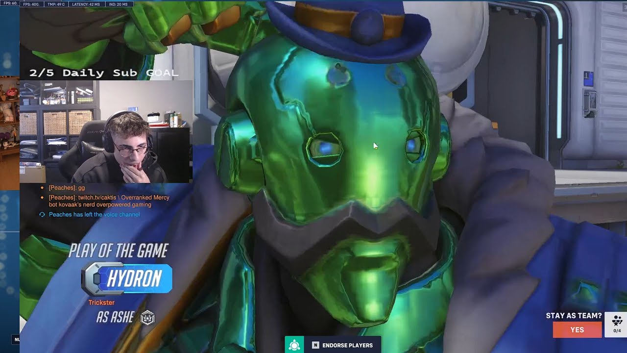 POTG! HYDRON ASHE OVERWATCH 2 GAMEPLAY SEASON 20 TOP 500 - YouTube