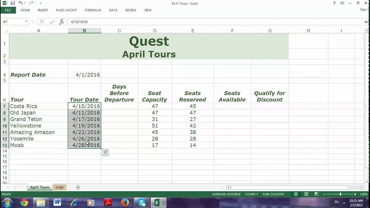 UNIT E- Construct Formulas Using Named Ranges - YouTube