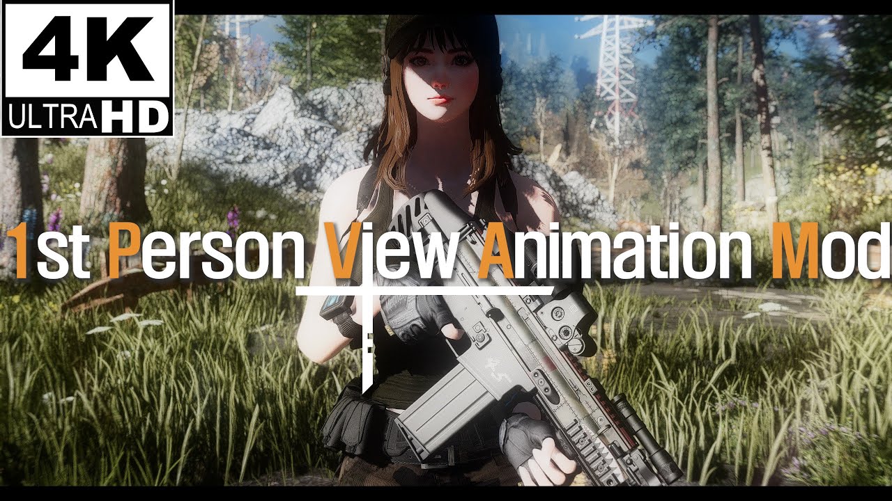 FALLOUT 4 MOD I 4 First Person View Animation Mod - YouTube