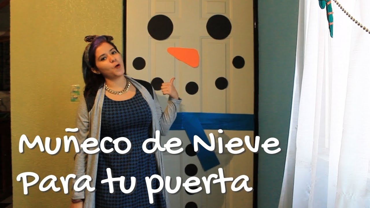 Ideas Para Decorar Puertas Con Muñecos De Nieve Puertas Decoradas De