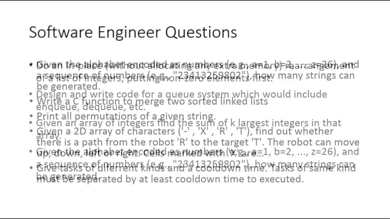 Facebook Interview Questions - YouTube