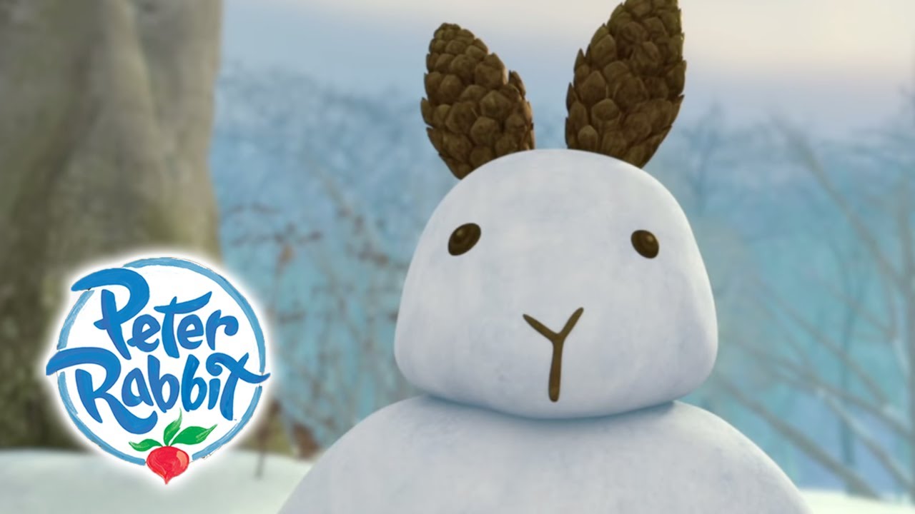 Peter Rabbit - Building Snow Bunnies | Cartoons for Kids - YouTube