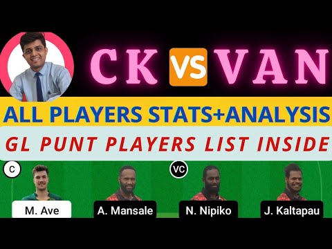 CK VS VAN | CK VS VAN DREAM11 TEAM PREDICTION | ICC MEN'S T20 WORLD CUP ...