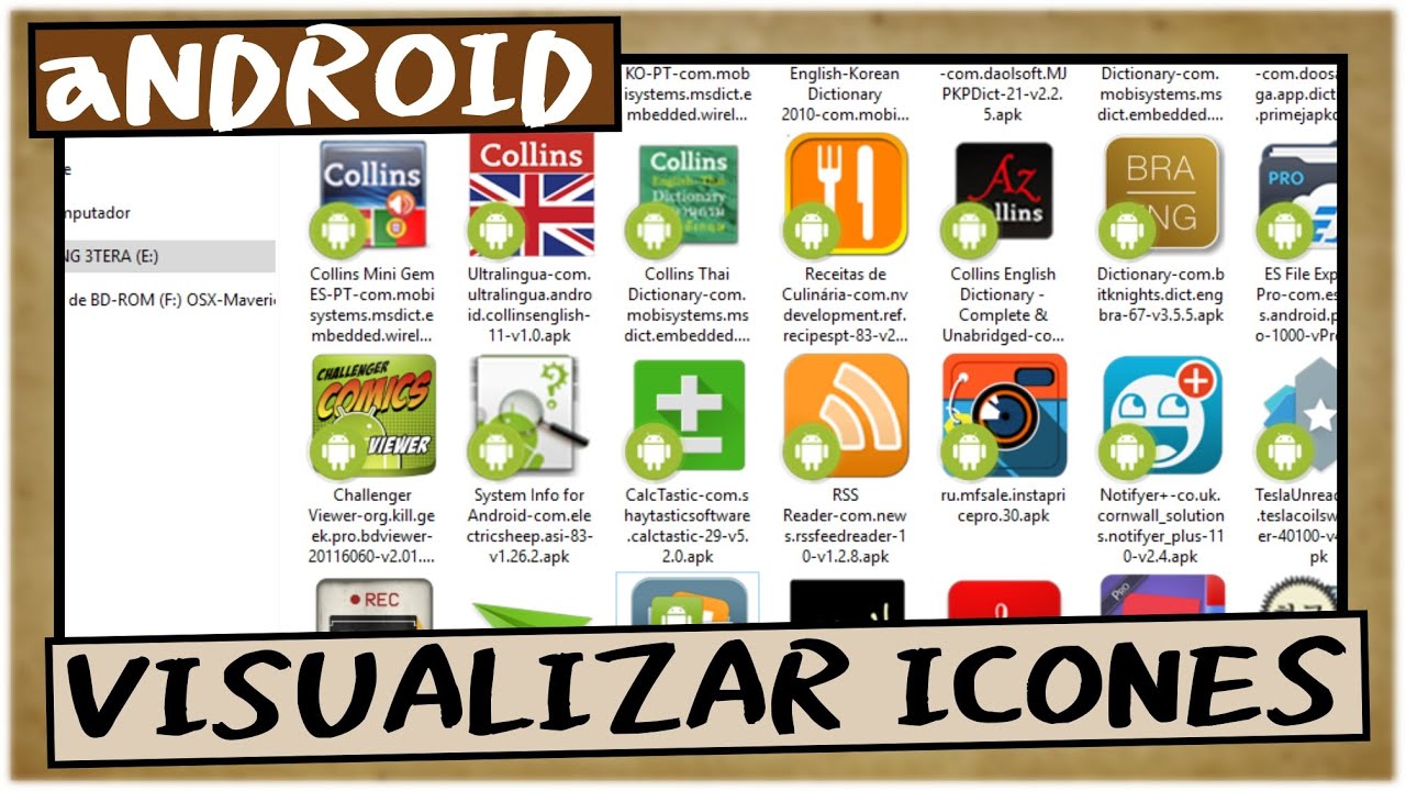 COMO VISUALIZAR ICONES ANDROID NO WINDOWS 10 | HOW TO VIEW ANDROID ...