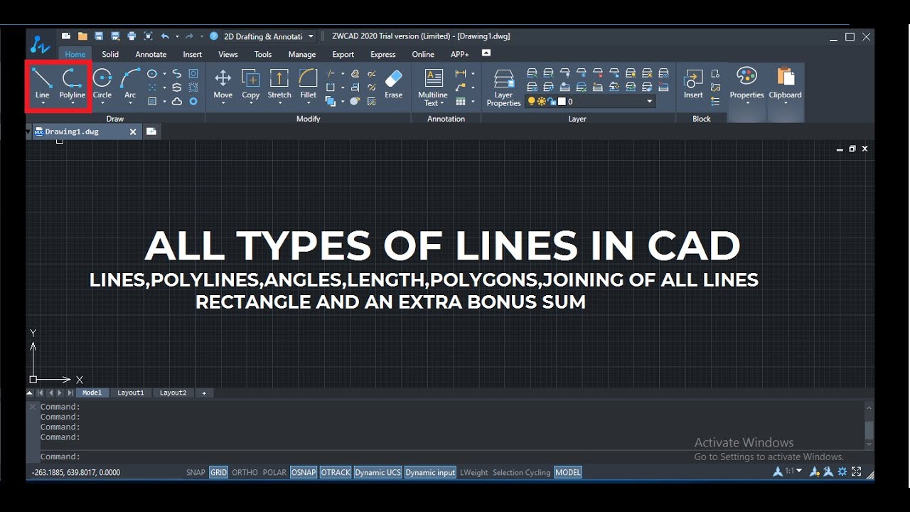 Learn How To Draw Lines In CAD 01 ZWCAD YouTube learn-how-to-draw-lines-in-cad-01-zwcad-youtube