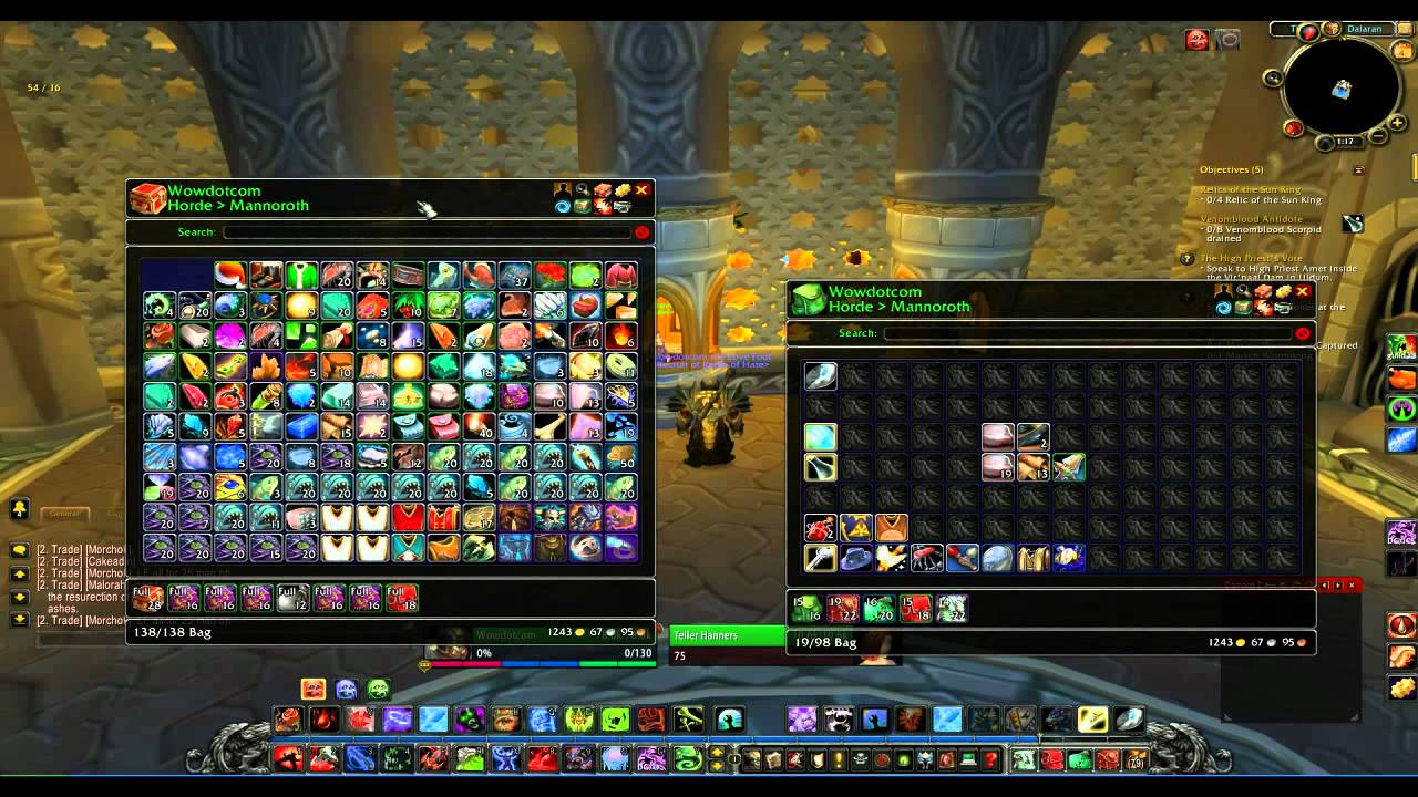 WoW Addons - ArkInventory - YouTube
