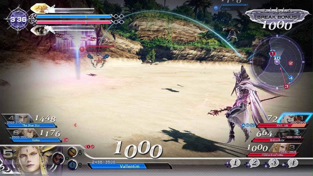 DISSIDIA FINAL FANTASY NT Lobby Match BR Emperor - YouTube