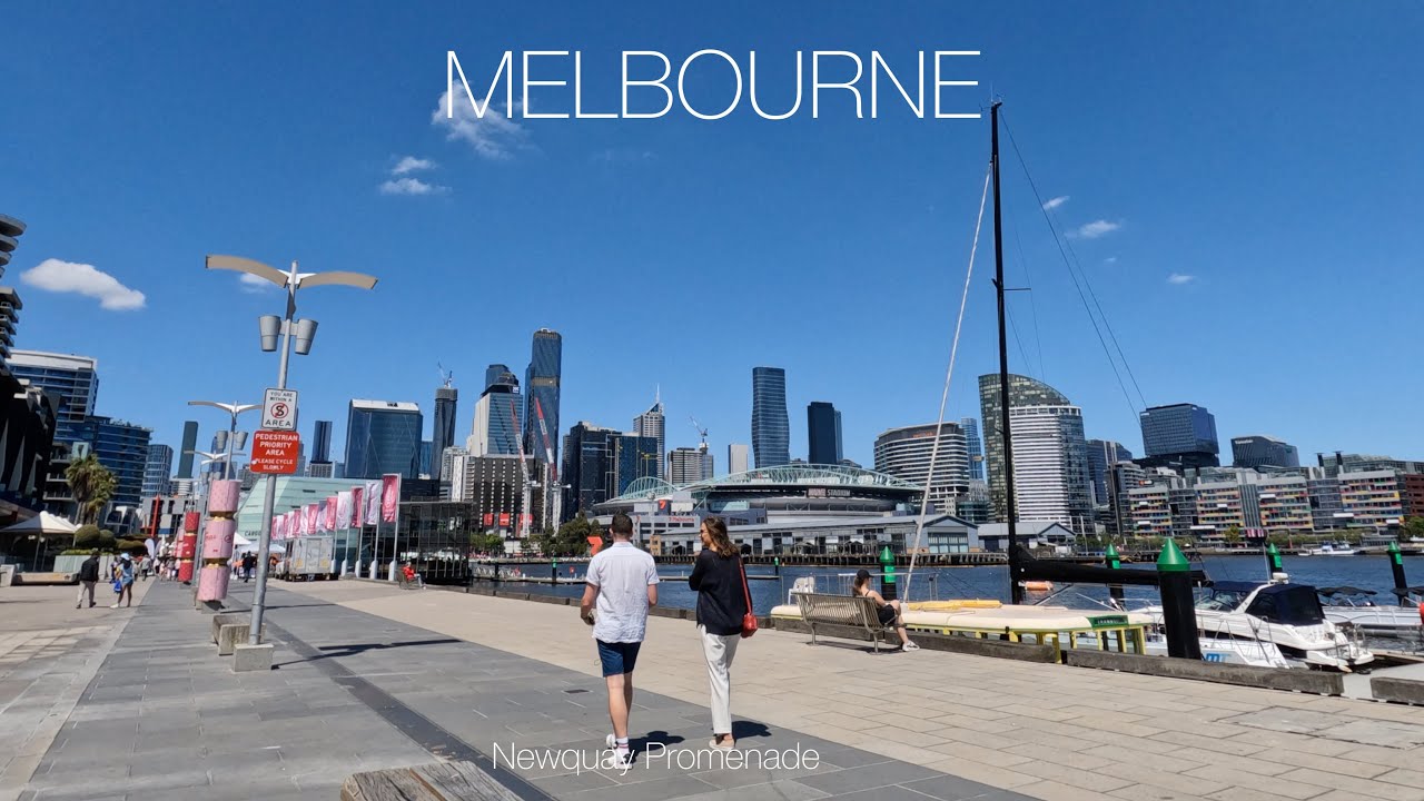 Melbourne Docklands Newquay Promenade Walking Tour - YouTube